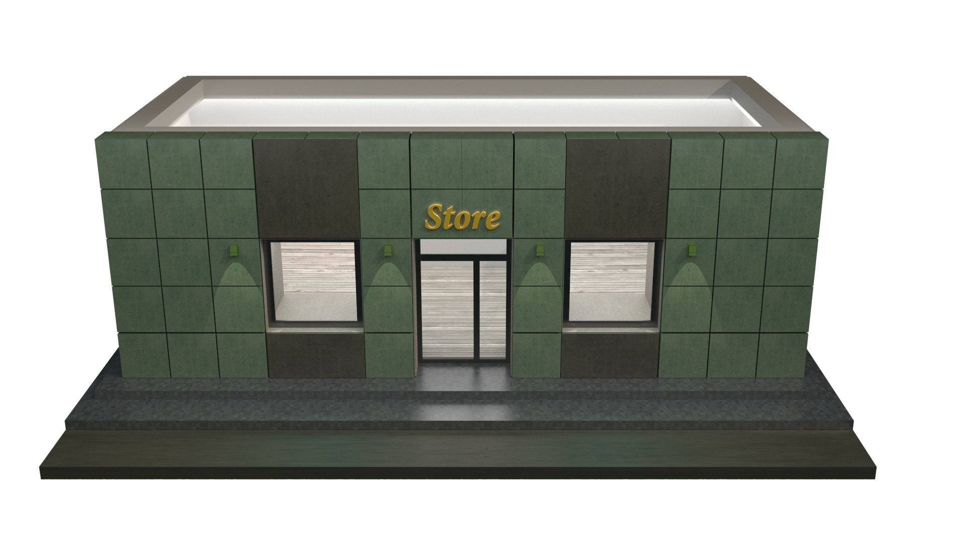 Store Front V10 3D Model - TurboSquid 2102657