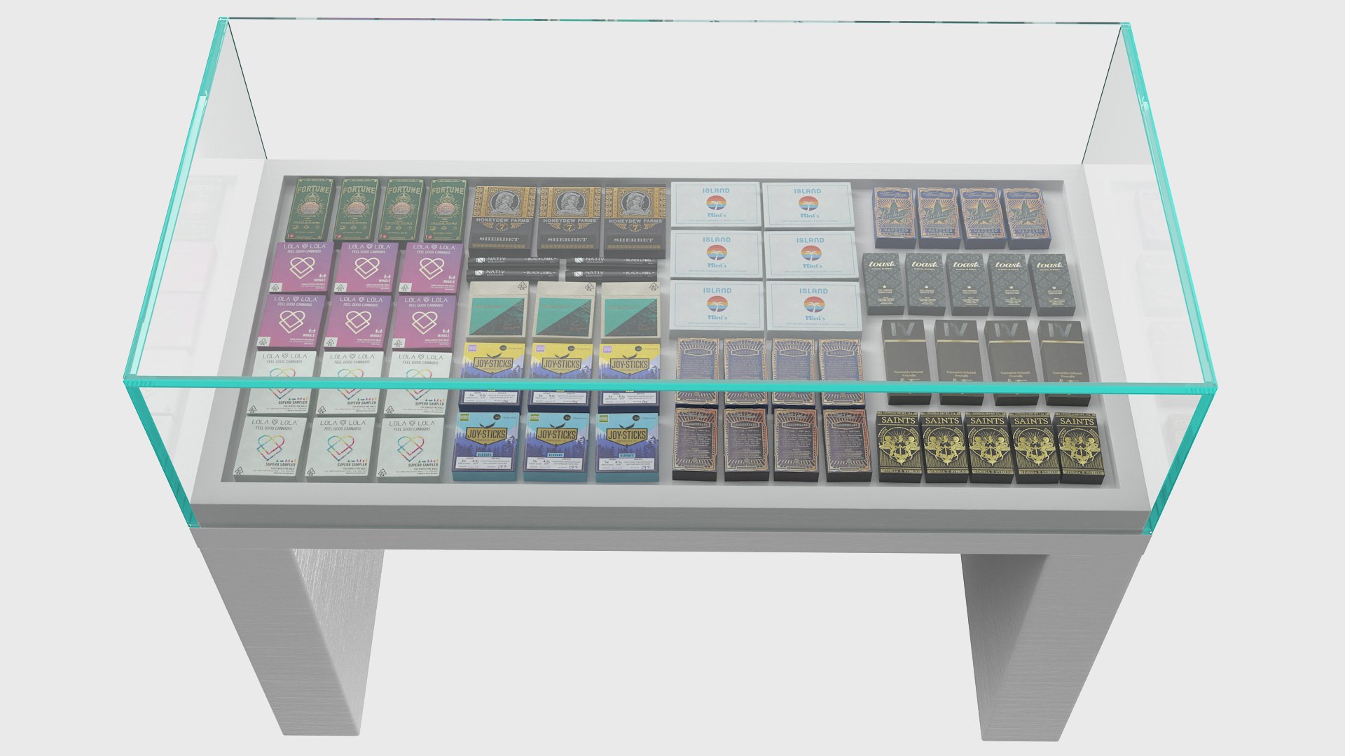 3D Model Cannabis Preroll Joints Display - TurboSquid 1530404
