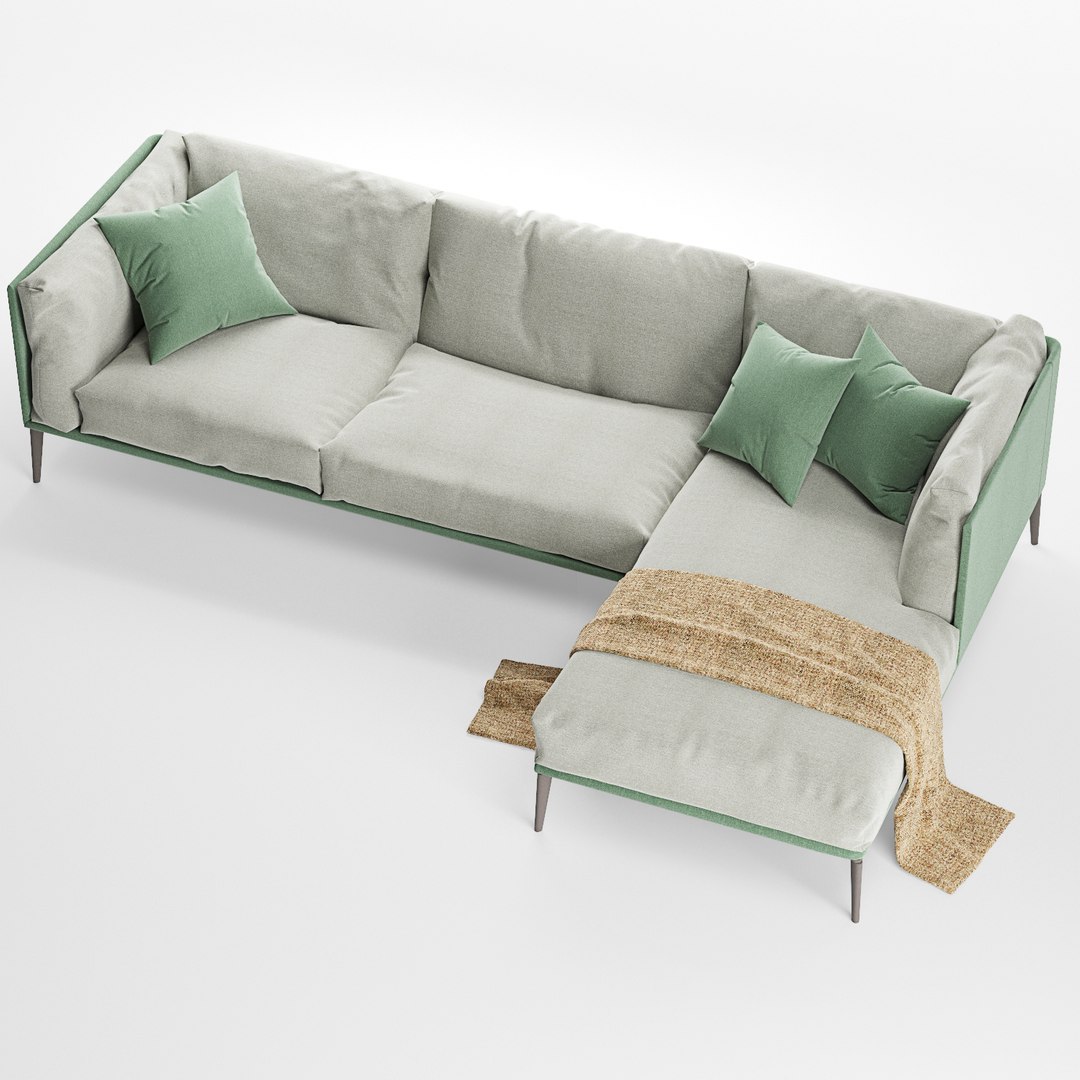 Novamobili Kubi Sofa Chaise Model - TurboSquid 1536703