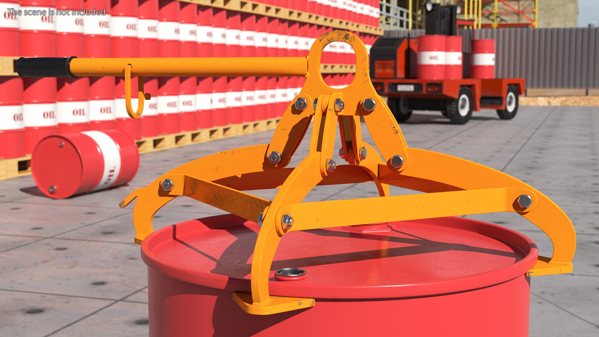 Semi Automatic Vertical Drum Lifting Tongs 3D Model - TurboSquid 1744171