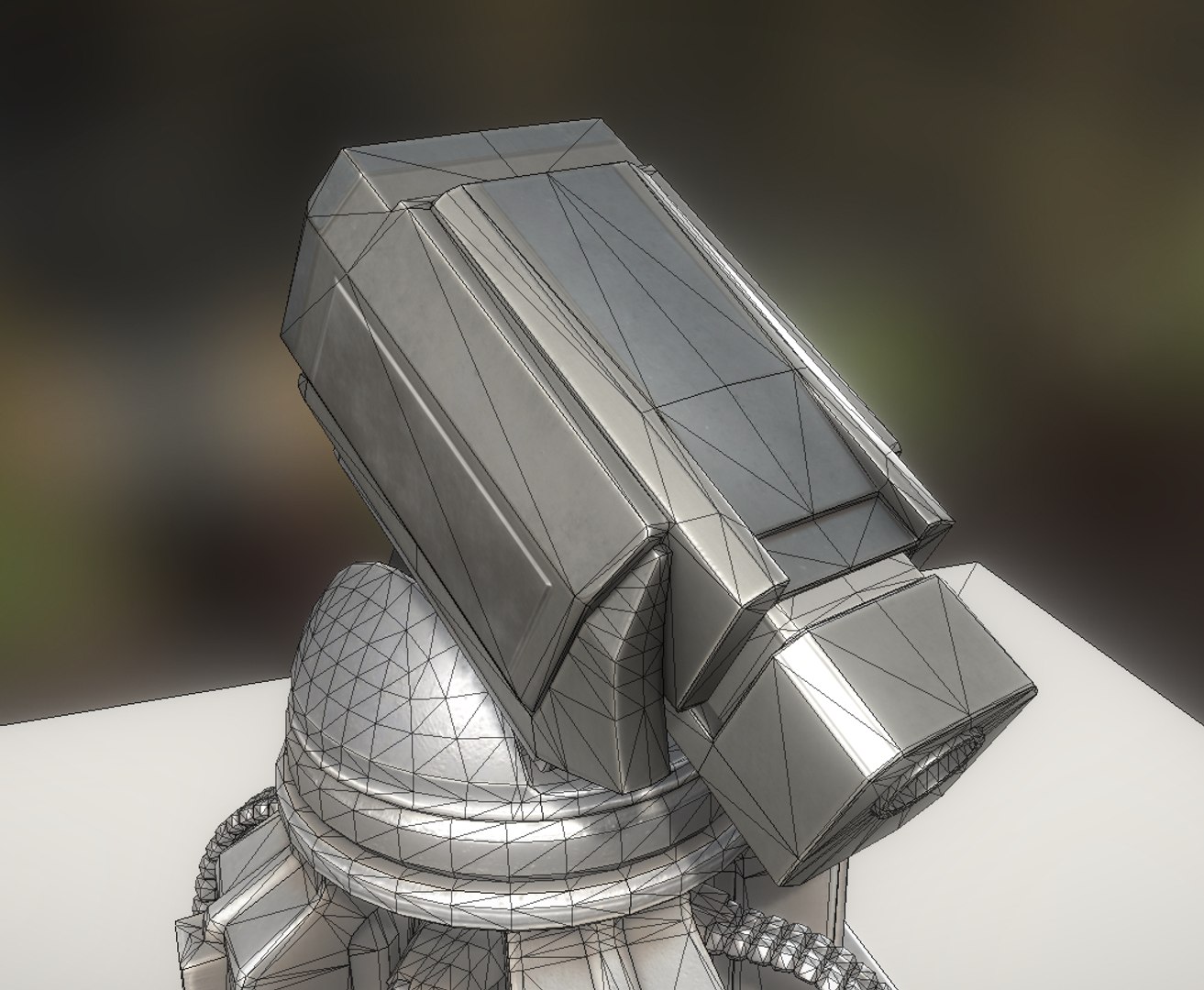 Heavy Gun Tower Animation 3d Model
