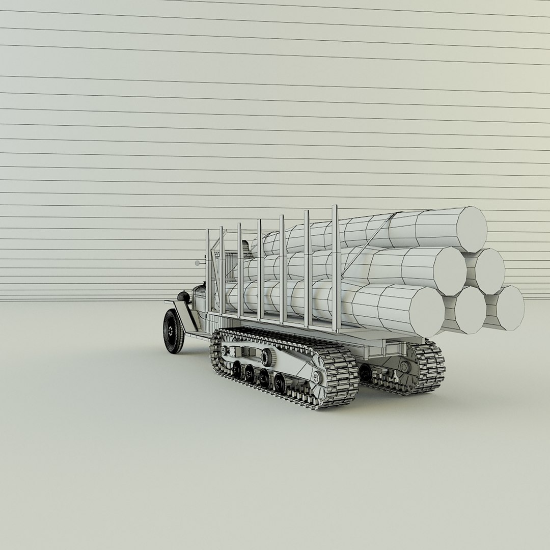 Cargo Tracked Timber 3D Model Model - TurboSquid 2041520