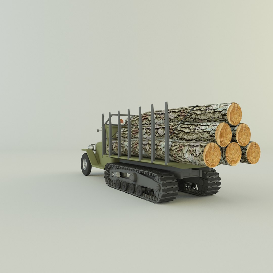 Cargo Tracked Timber 3D Model Model - TurboSquid 2041520