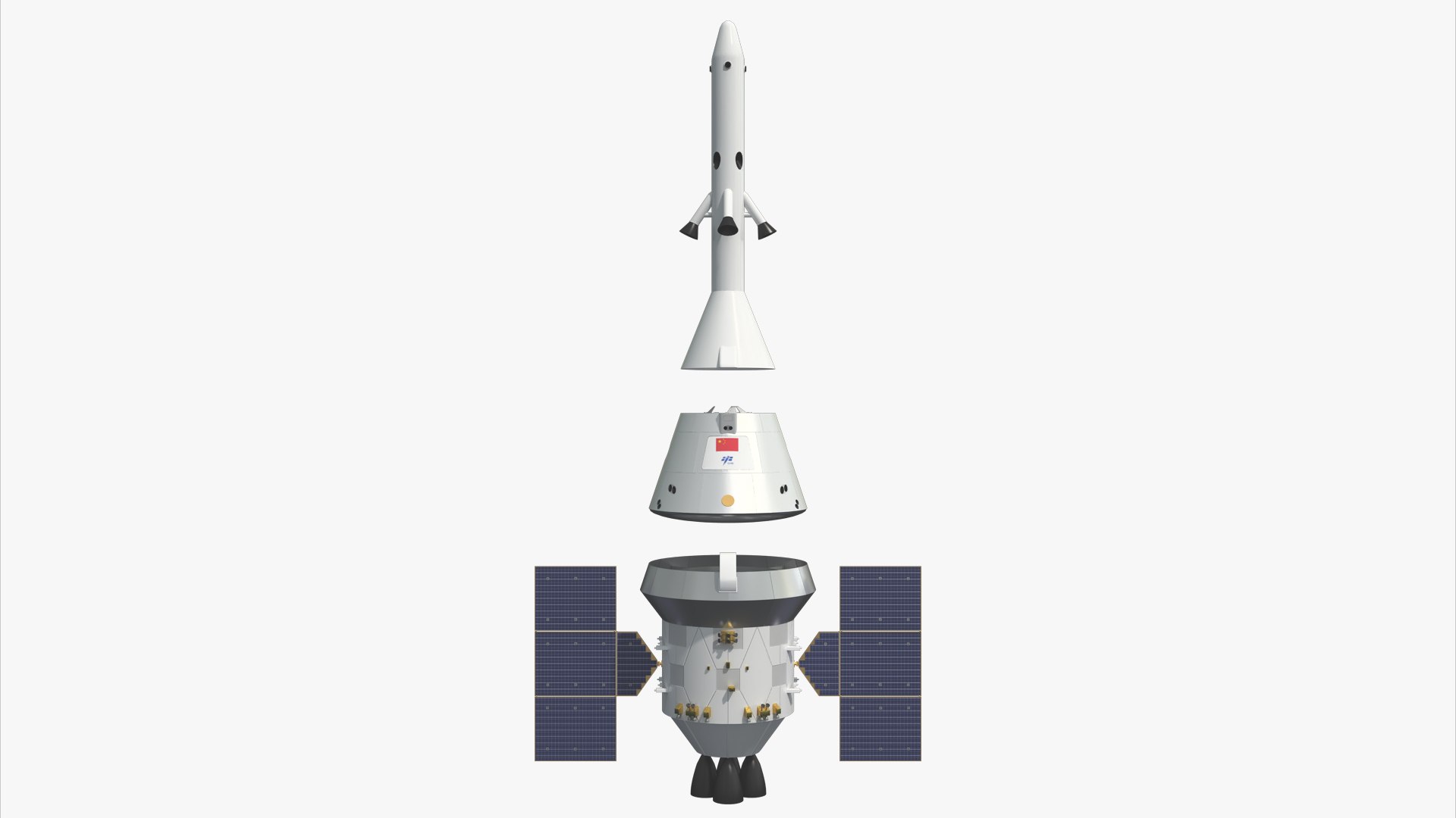 3D Chinese New Generation Manned Spacecraft - TurboSquid 2129968