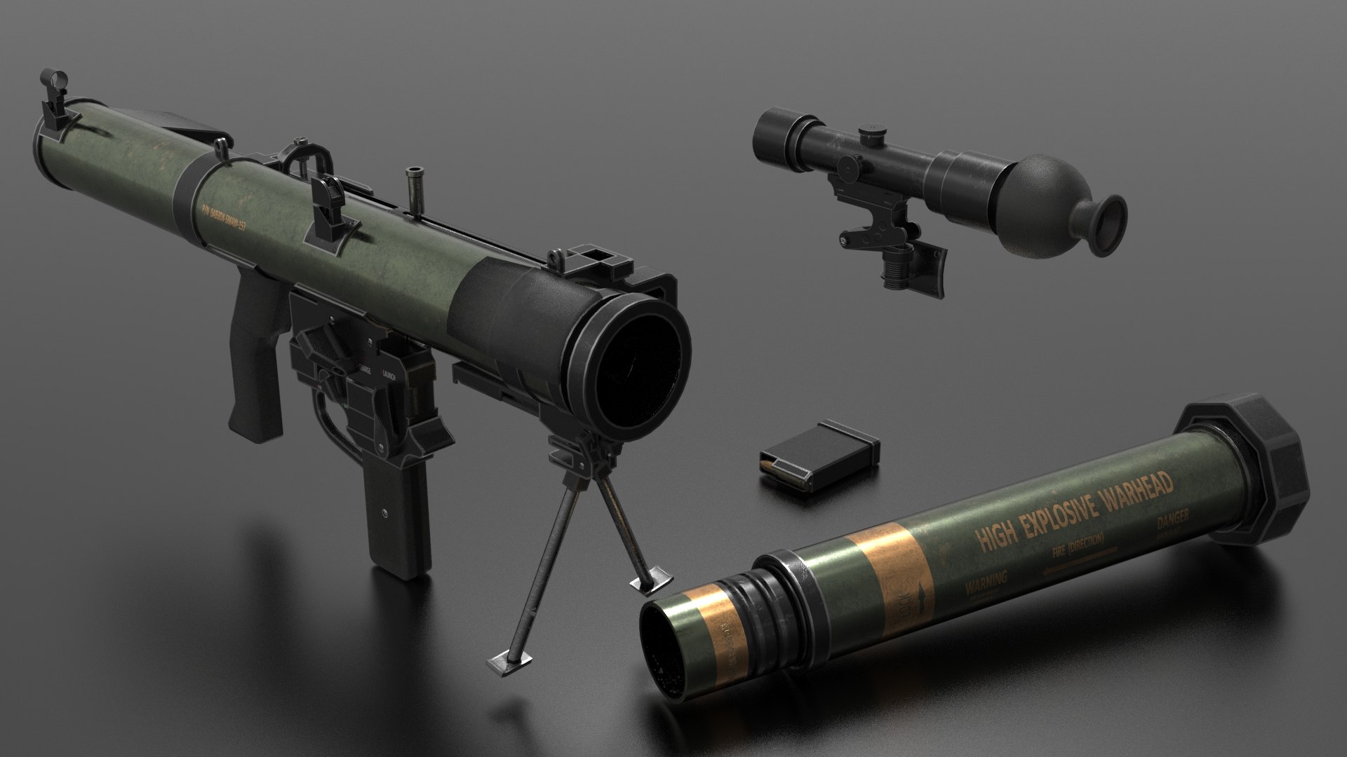Mk153 SMAW Rocket Launchers Fps-Tps Model - TurboSquid 2405873