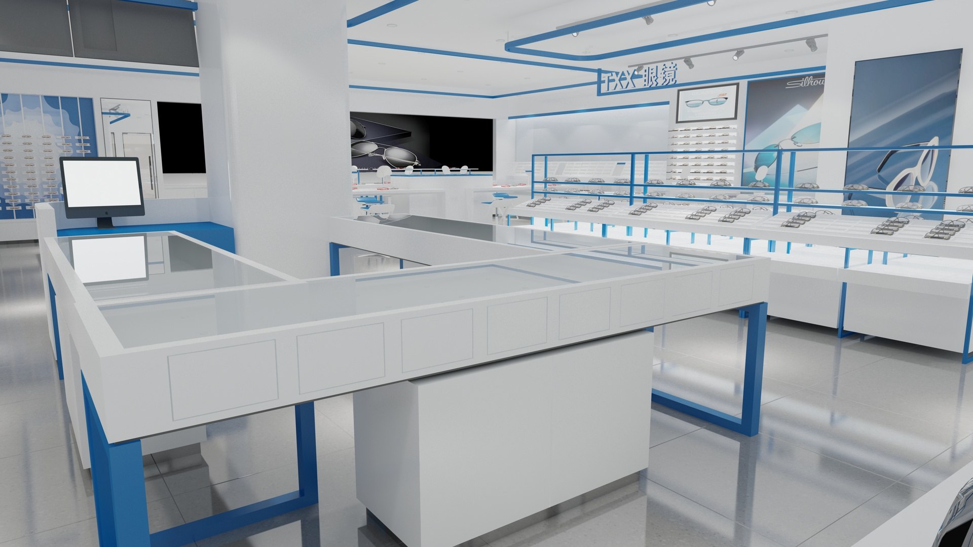 Optical Store Interior 3 3D model - TurboSquid 2128991