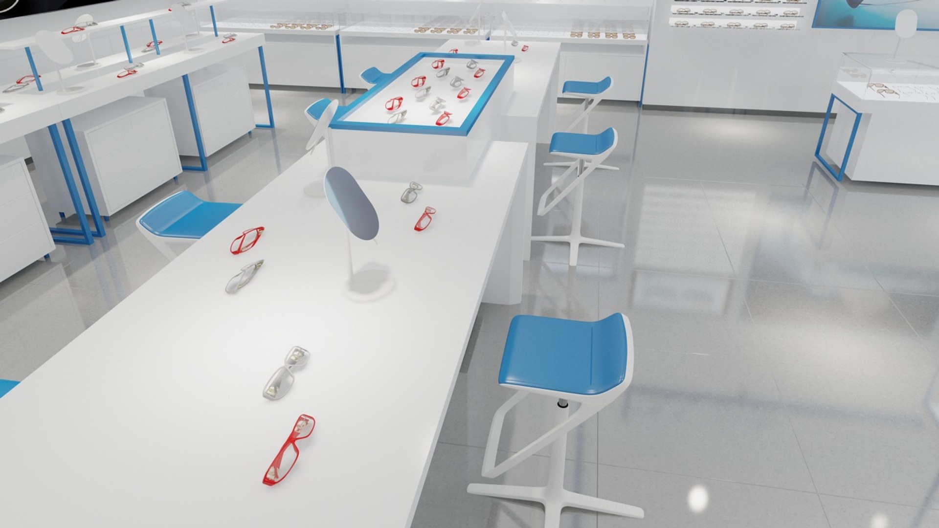 Optical Store Interior 3 3D model - TurboSquid 2128991