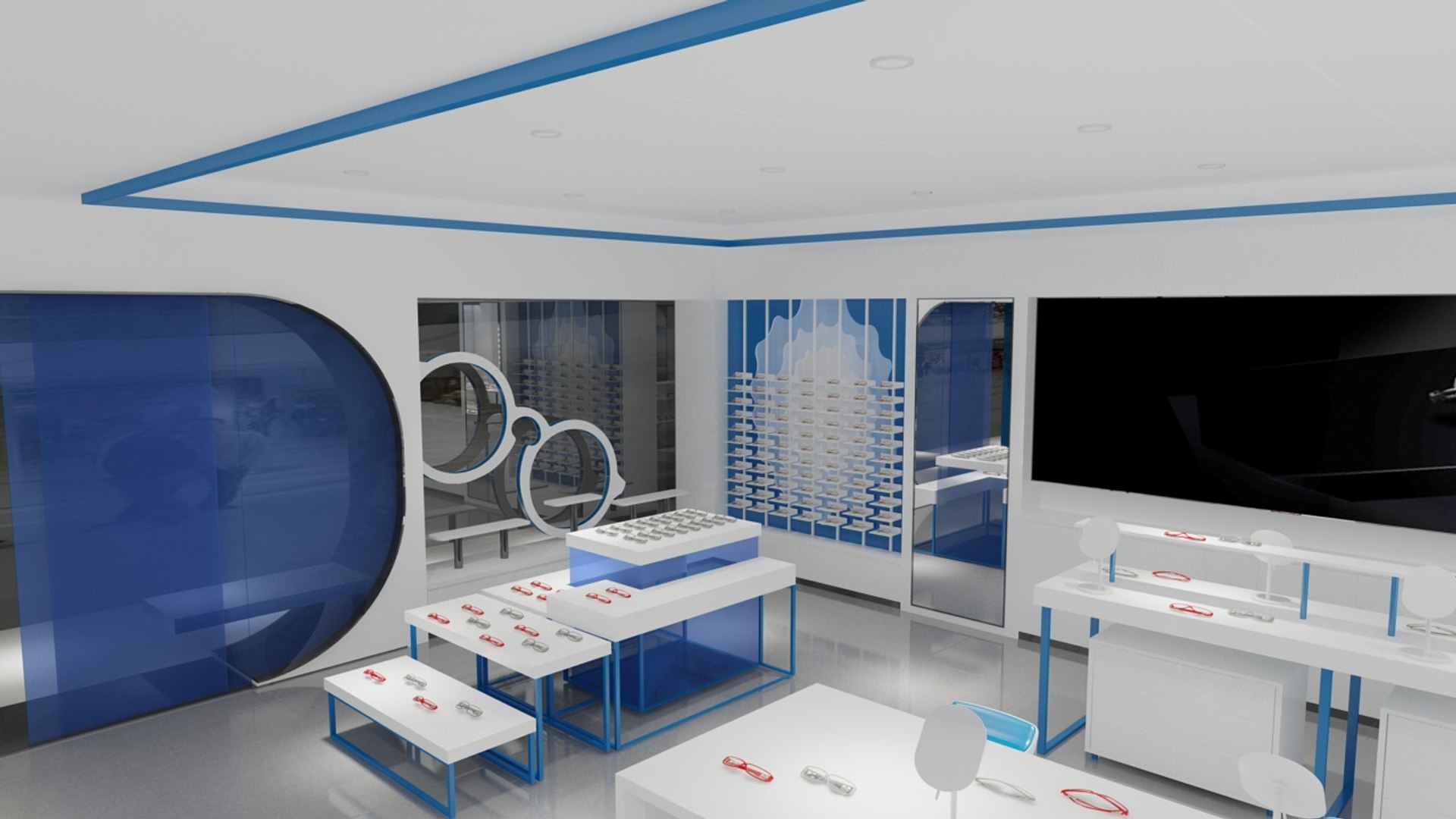 Optical Store Interior 3 3D model - TurboSquid 2128991