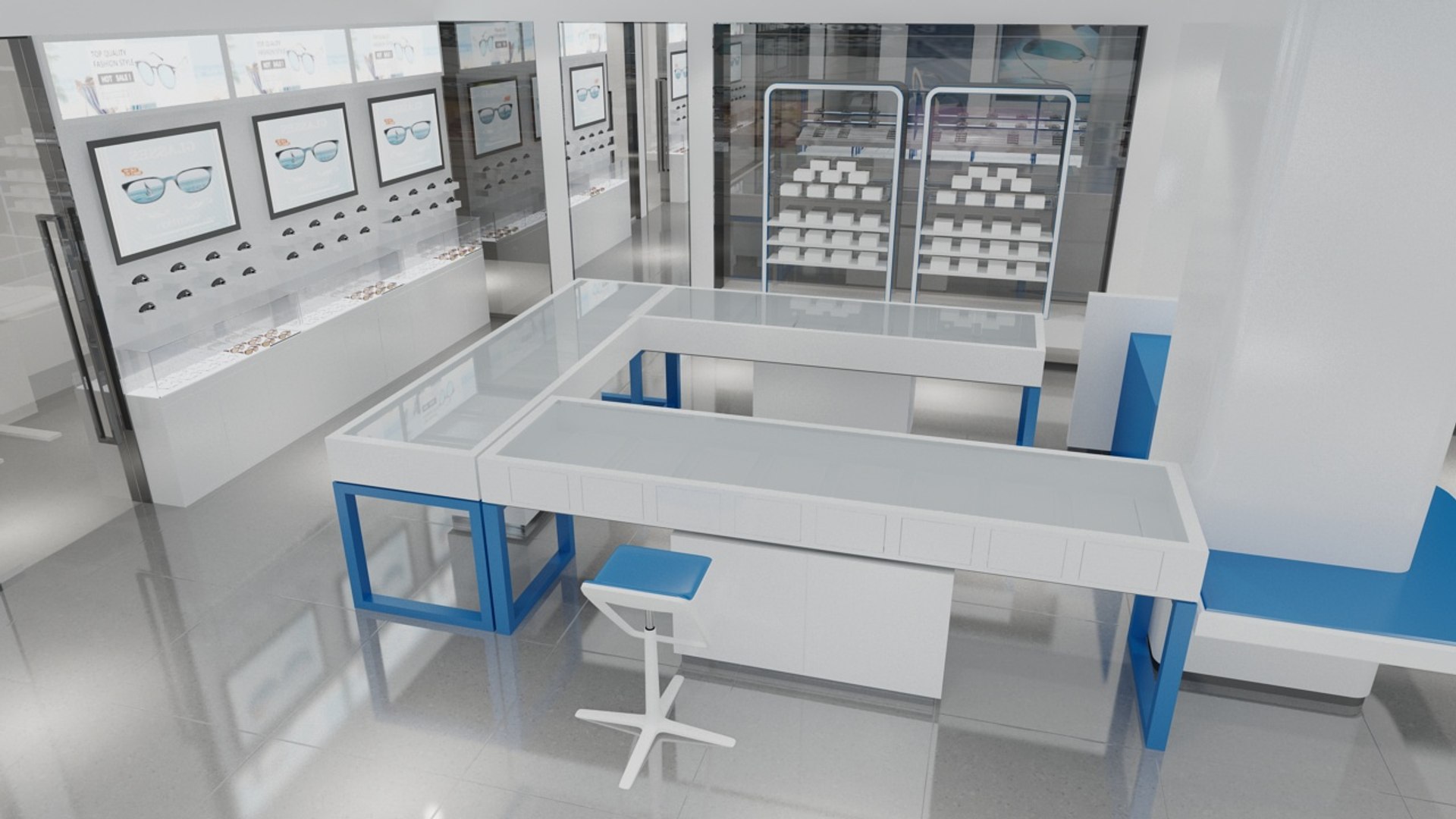 Optical Store Interior 3 3D Model - TurboSquid 2128991