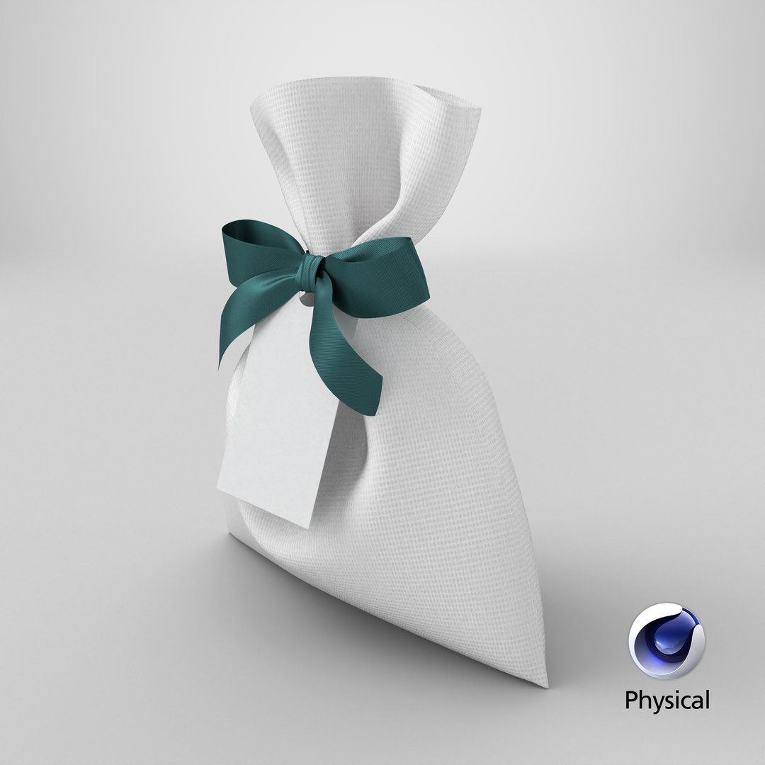 3D Gift Bag 1v PBR - TurboSquid 2222939