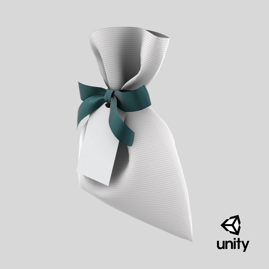 3D Gift Bag 1v PBR - TurboSquid 2222939