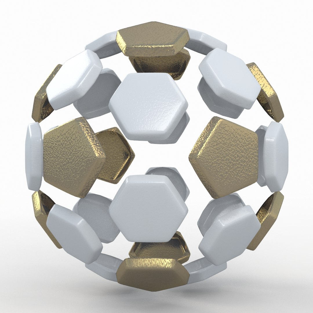soccer ball white 3d model