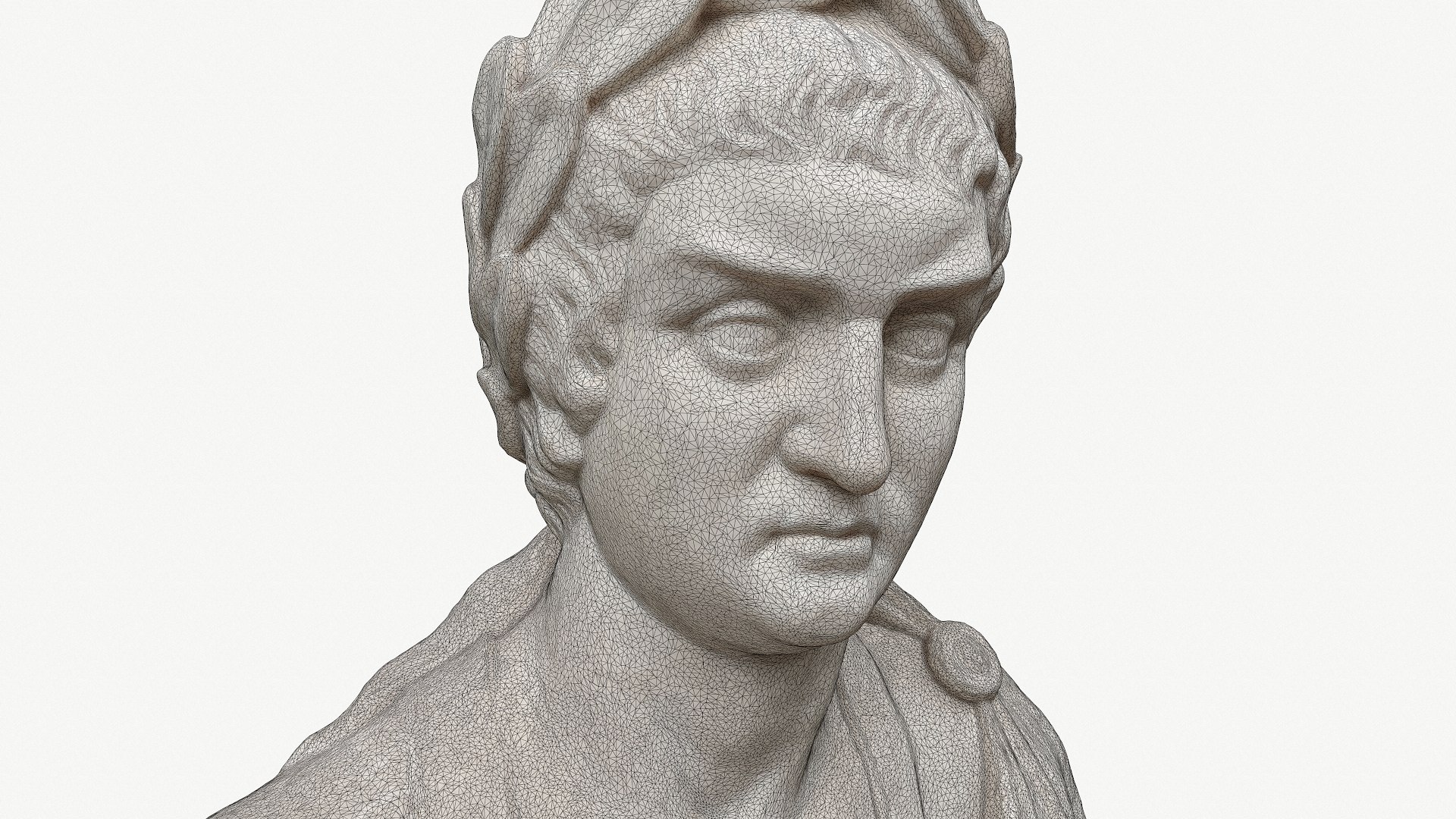 3D Model Scaned Hi-poly Model Sculpture Of Emperor Nero - TurboSquid ...