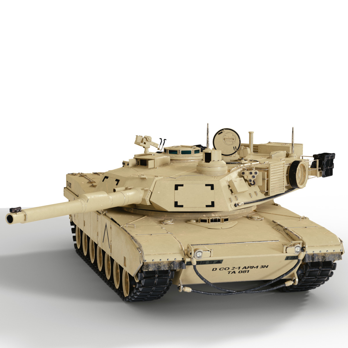 modelo 3d M1A2 Abrams con interior - TurboSquid 1469873