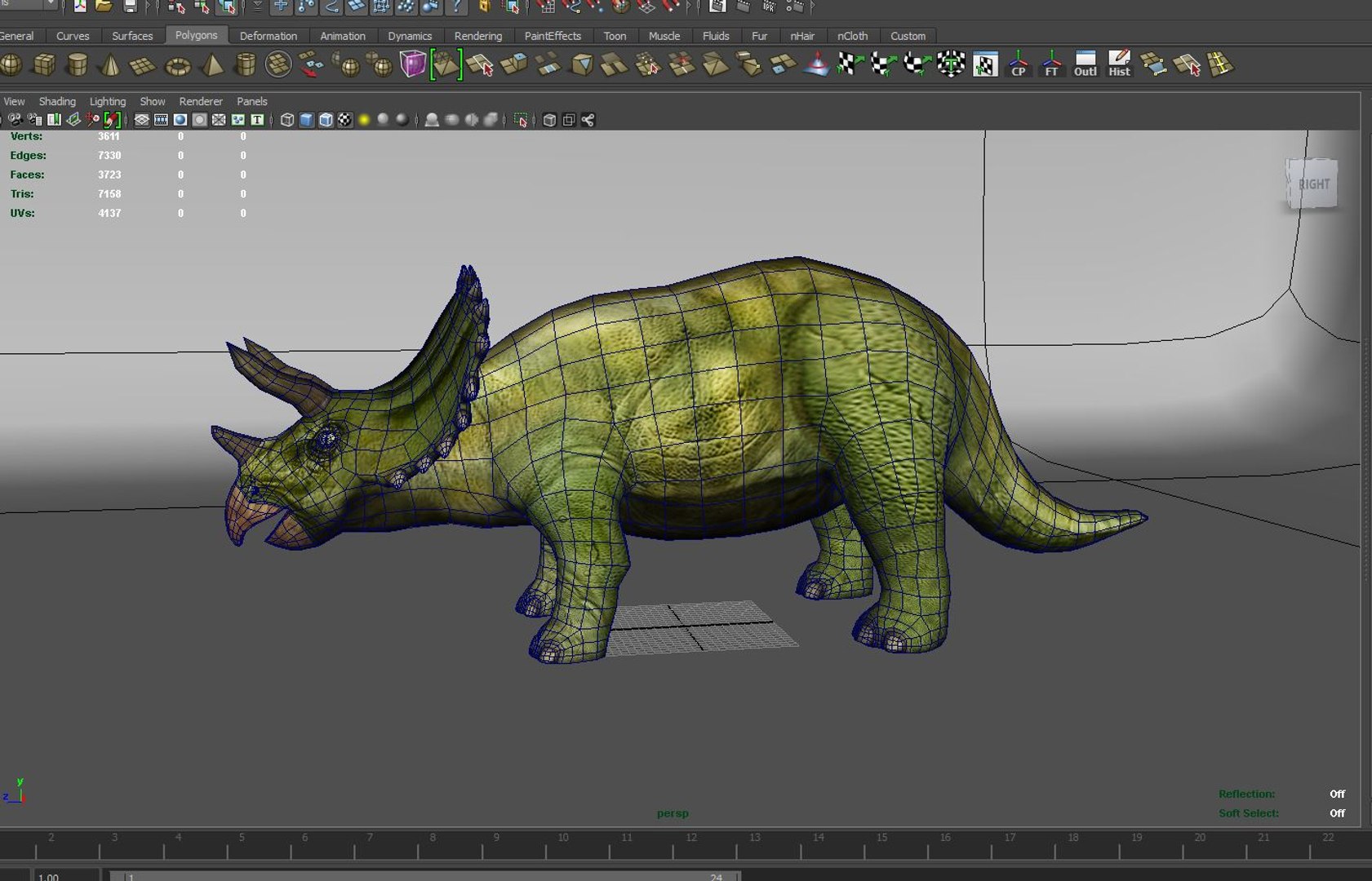 3D Triceratops Rigged Model - TurboSquid 1279479