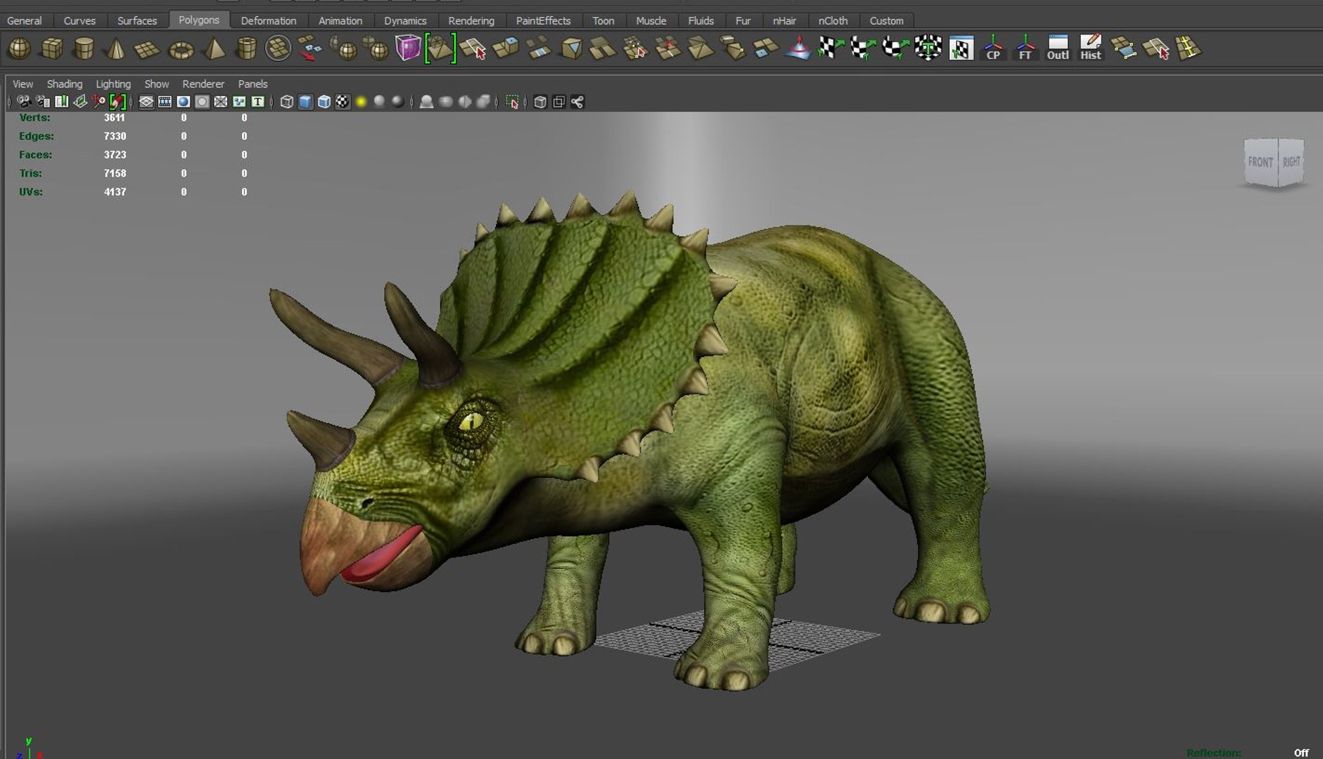 3D Triceratops Rigged Model - TurboSquid 1279479