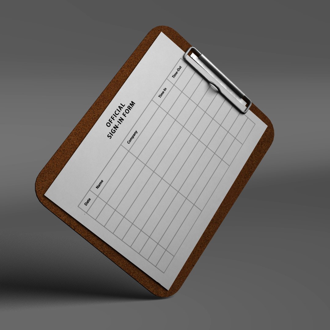 Clipboard Board 3d Model