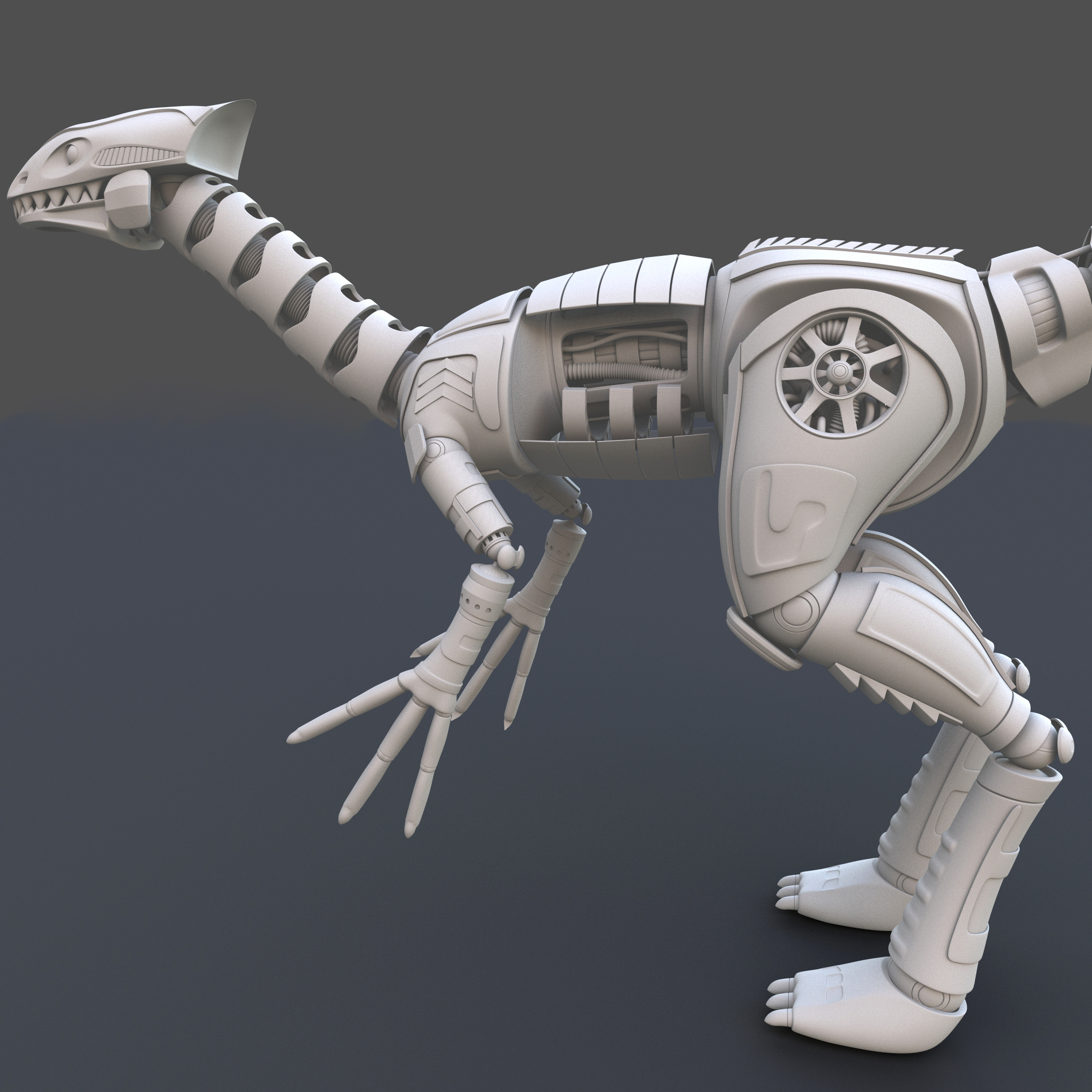 3d dinosaur robot
