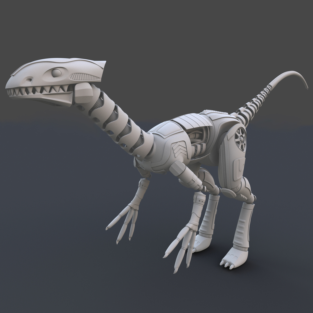 3d dinosaur robot