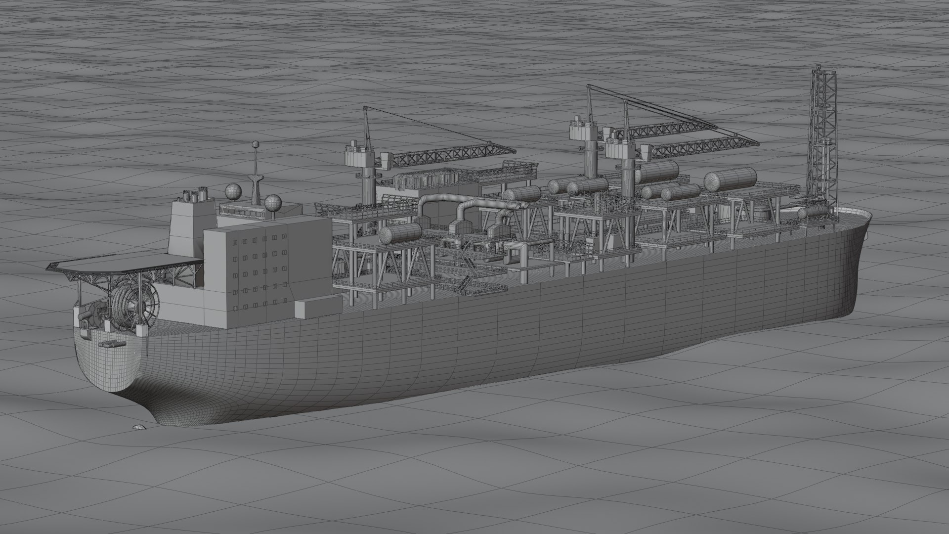 FPSO Peregrino 3D Model - TurboSquid 2184050