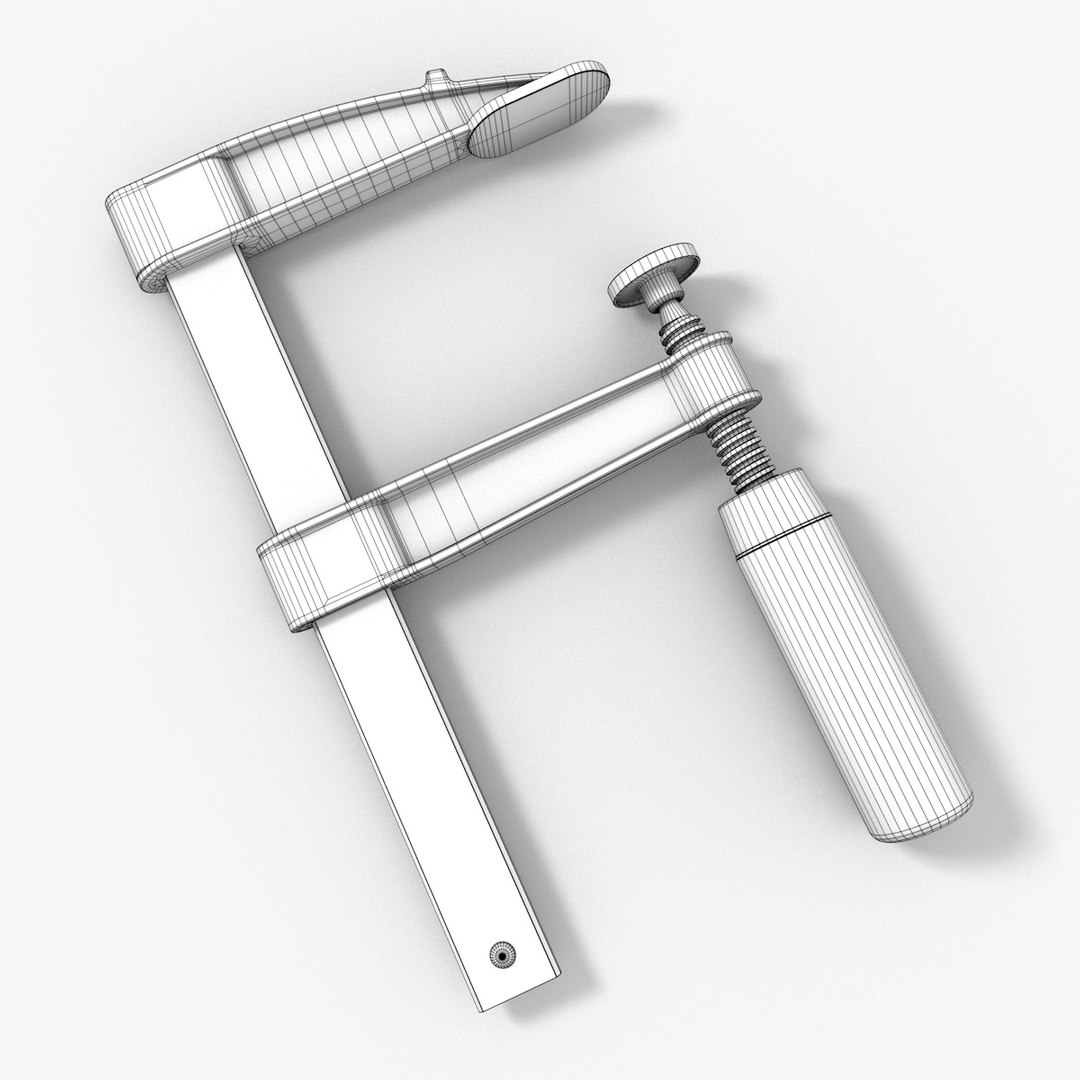 3d Model Of Clamp F-clamp