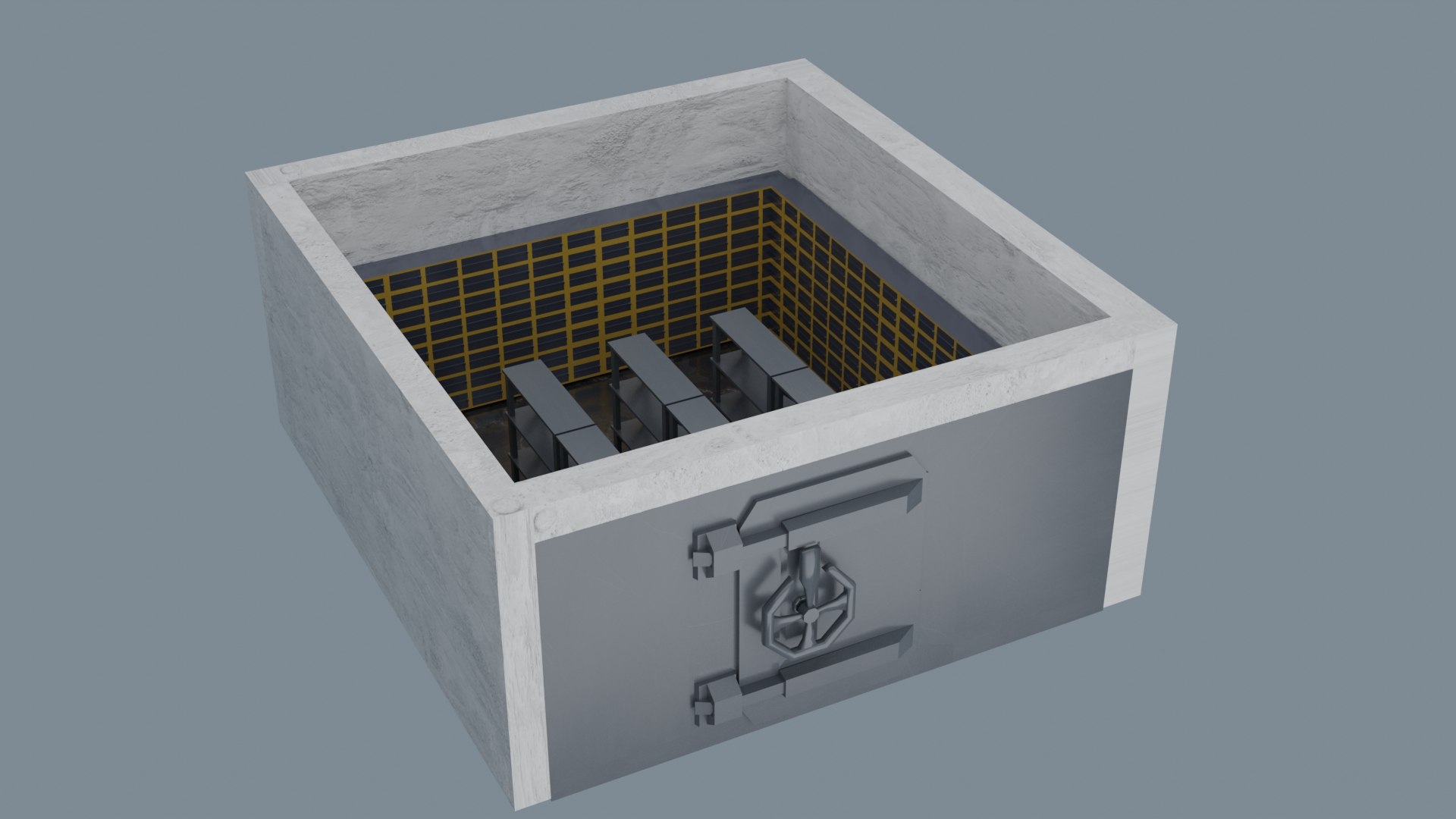 Bank Vault 3D Model - TurboSquid 1738976