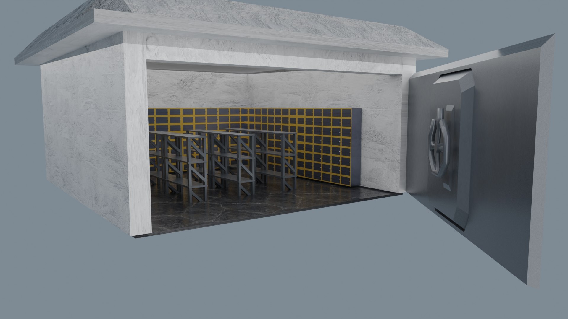 Bank Vault 3D Model - TurboSquid 1738976
