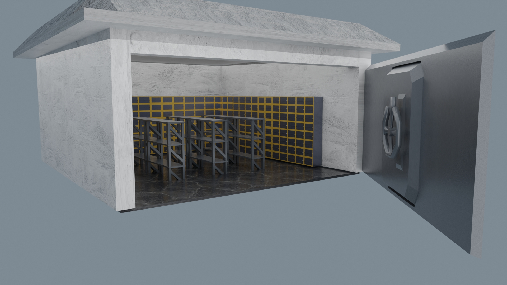 Bank Vault 3D model - TurboSquid 1738976