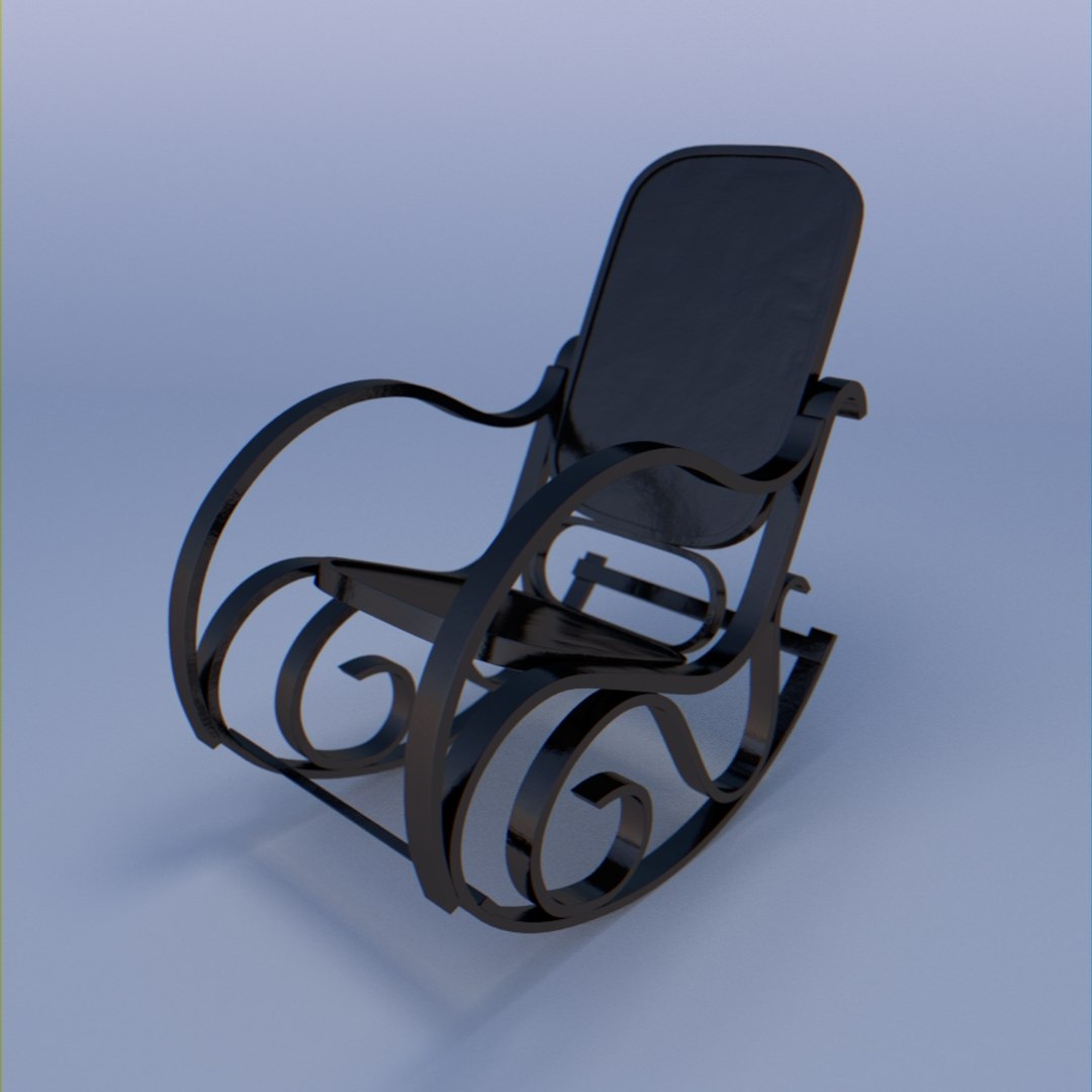 3d Model Of Chair Rocking