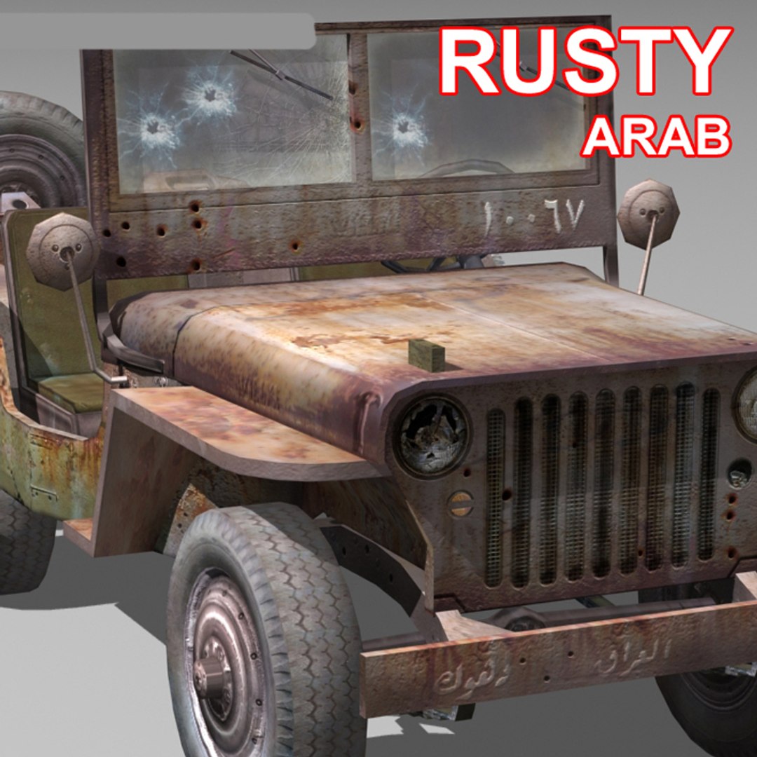 3d Model Rusty Suv Arab Jeep Willys