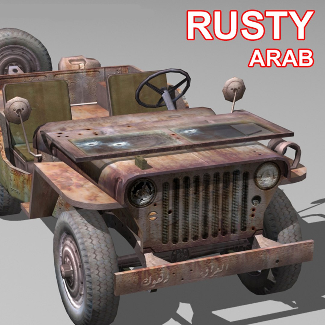 3d Model Rusty Suv Arab Jeep Willys