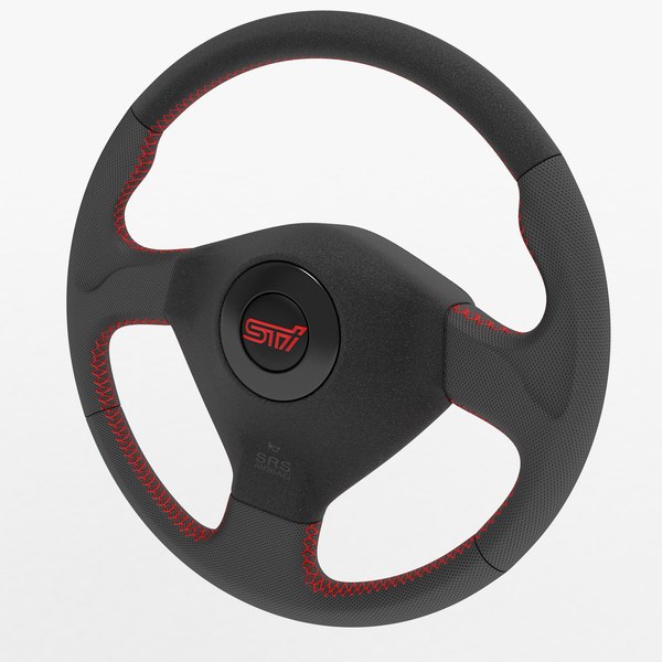 3d sports car wheel wrx sti