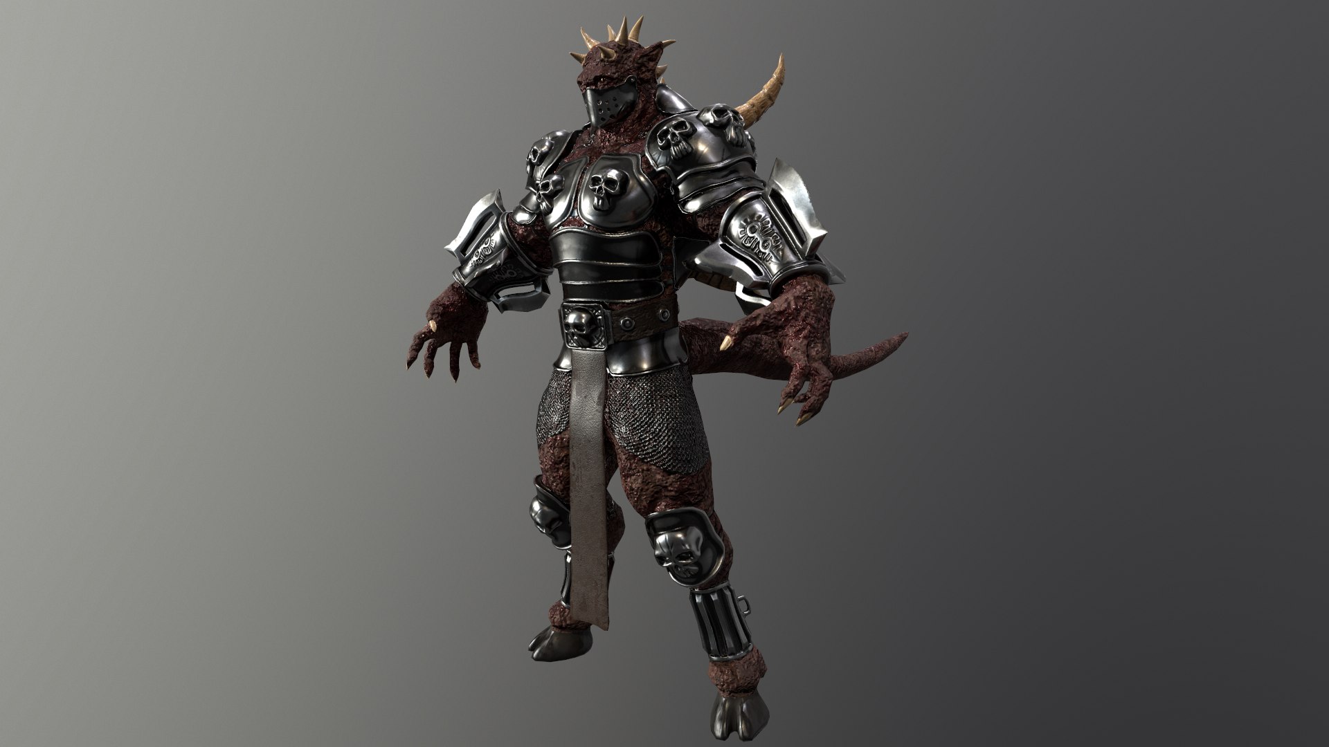3D Model Burned Demon - TurboSquid 1390469