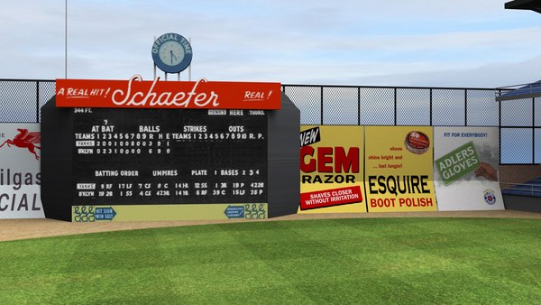 Ebbets Field baseball stadium 3D 모델 - TurboSquid 2062746