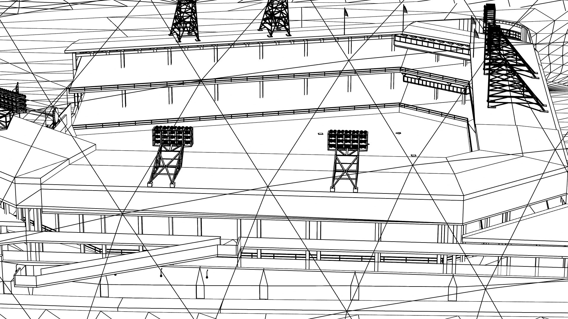 Ebbets Field Baseball Stadium 3D Model - TurboSquid 2062746