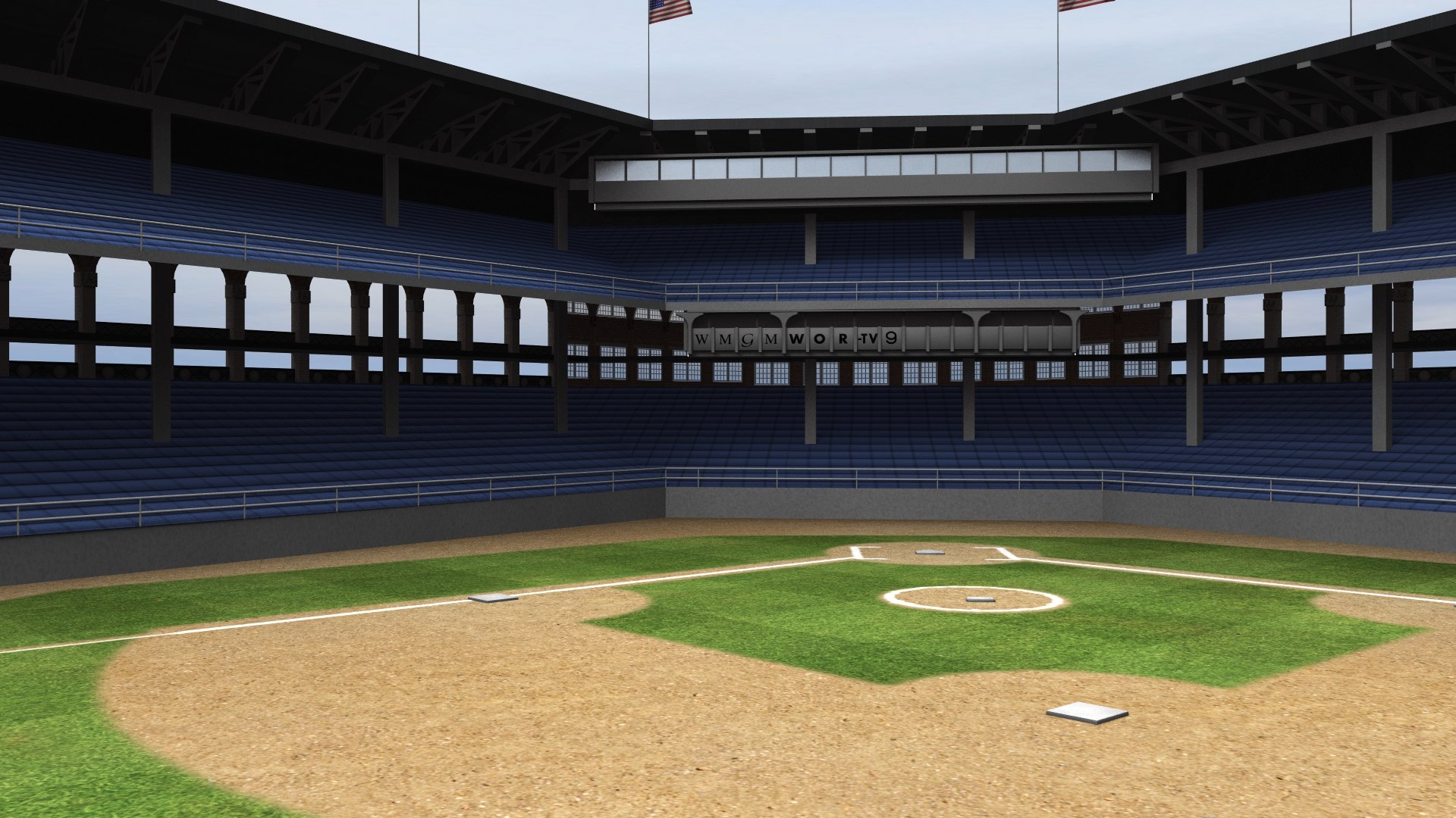 Ebbets Field Baseball Stadium 3D Model - TurboSquid 2062746