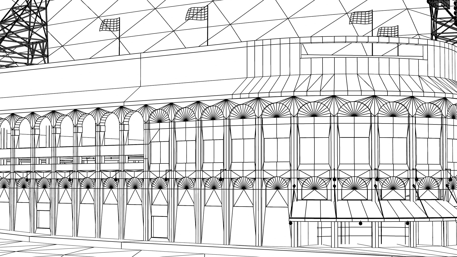 Ebbets Field Baseball Stadium 3D Model - TurboSquid 2062746