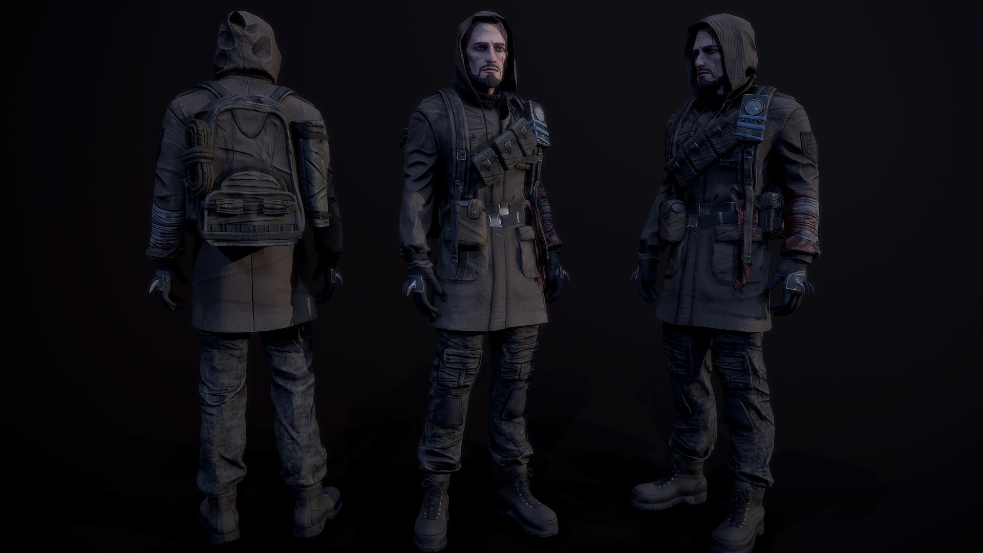 Post Apocalyptic Guy 3D - TurboSquid 1278101