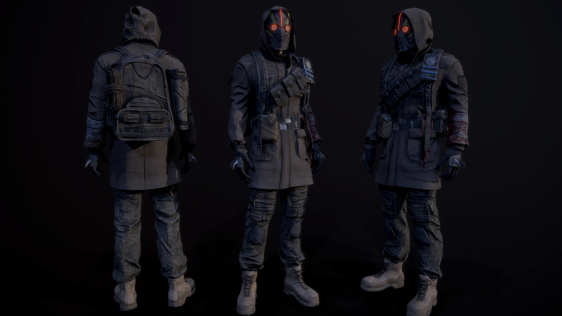 Post Apocalyptic Guy 3D - TurboSquid 1278101