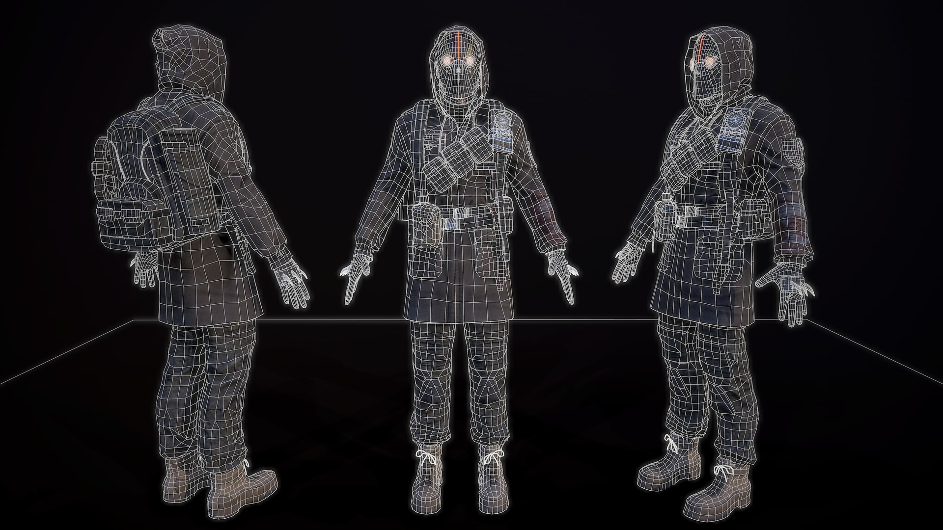 Post Apocalyptic Guy 3D - TurboSquid 1278101