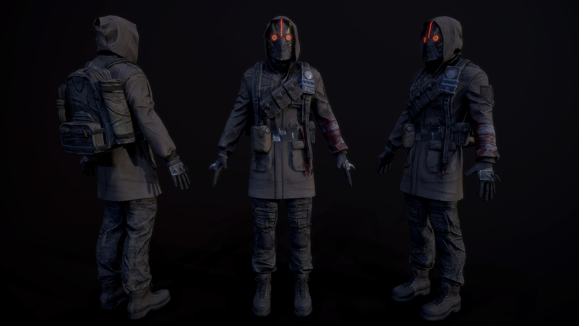 Post Apocalyptic Guy 3D - TurboSquid 1278101