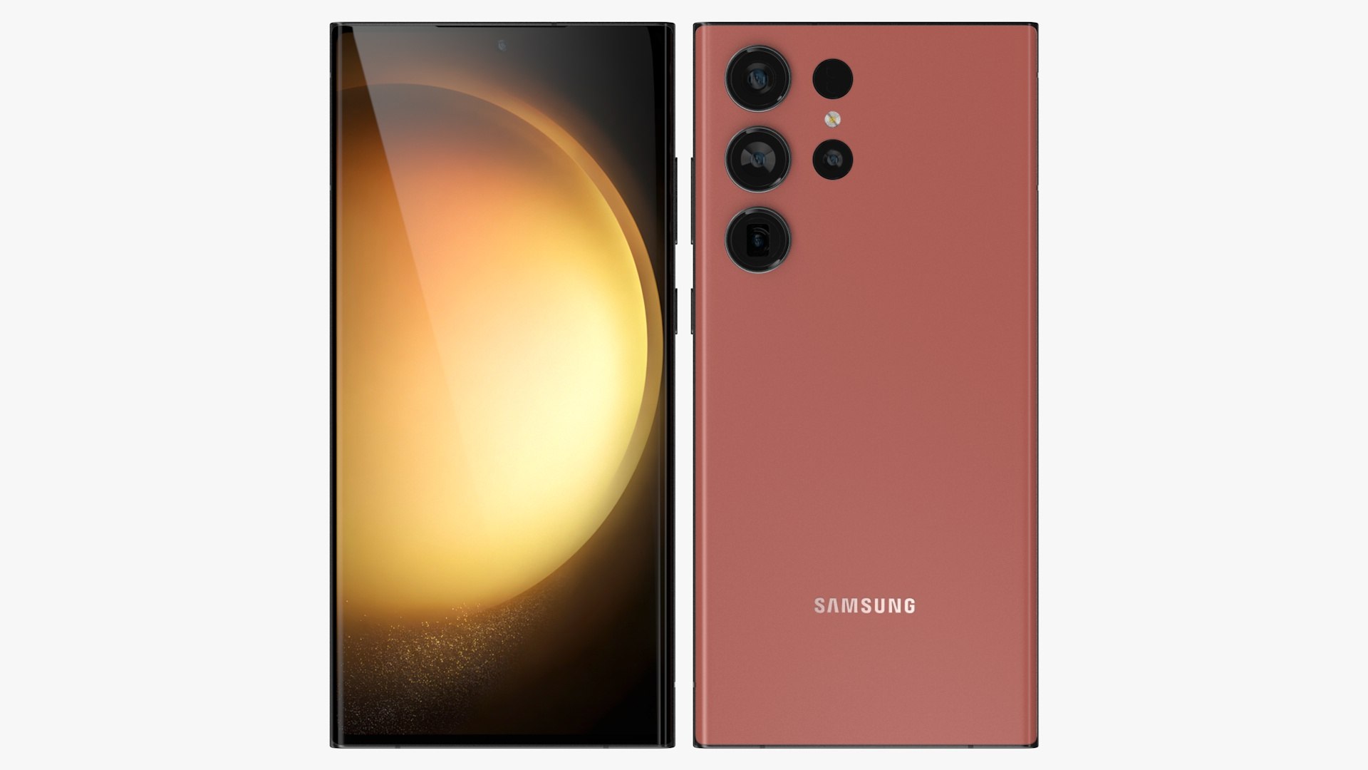 Samsung Galaxy S23 Ultra Red model - TurboSquid 2025017