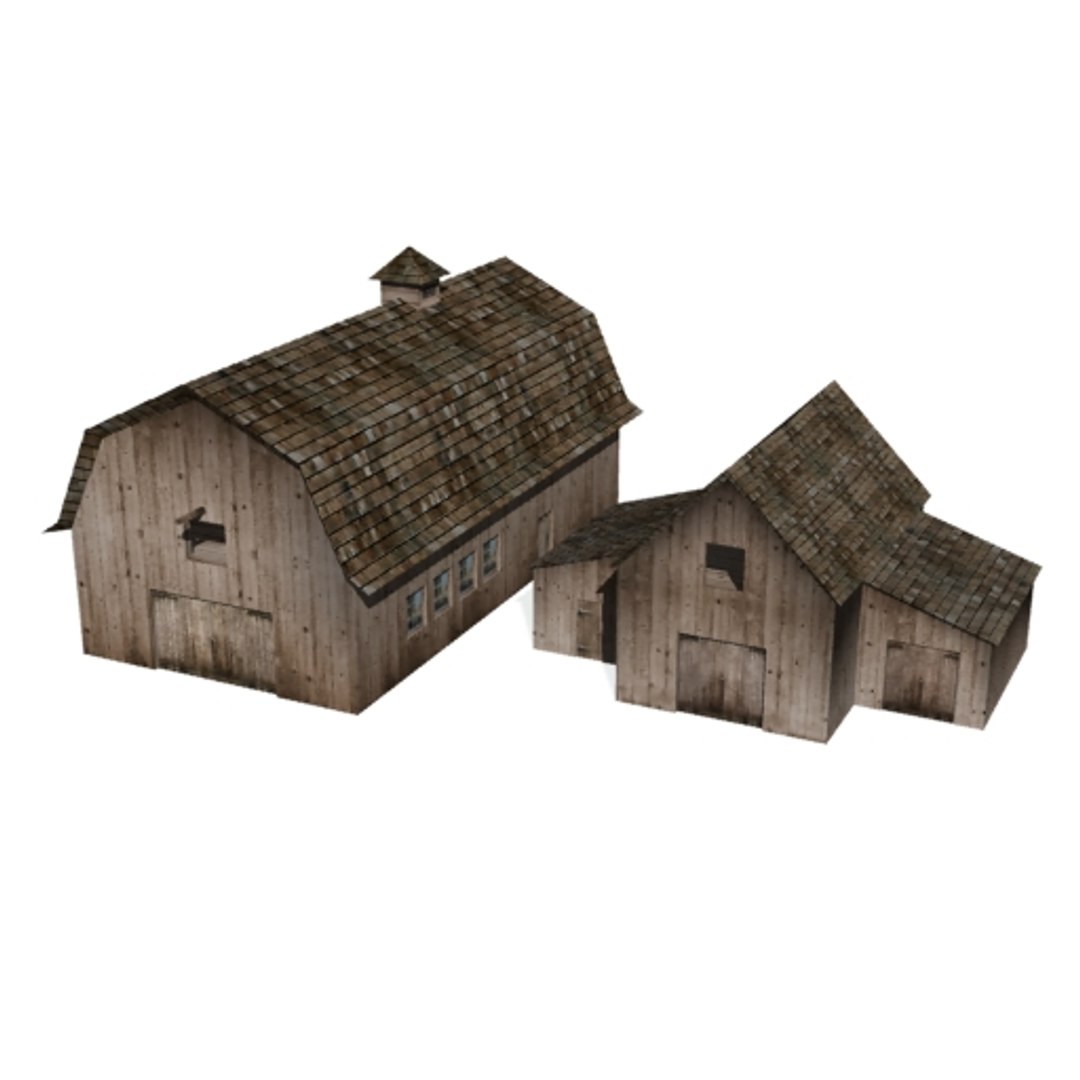Historical Farm Buildings Barn 3ds