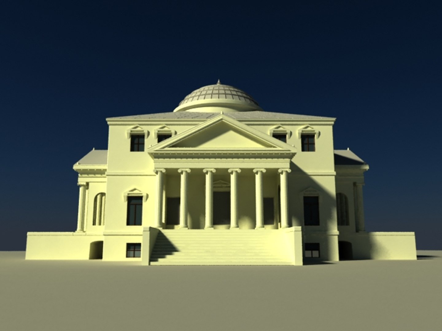3d Model House La Rotonda