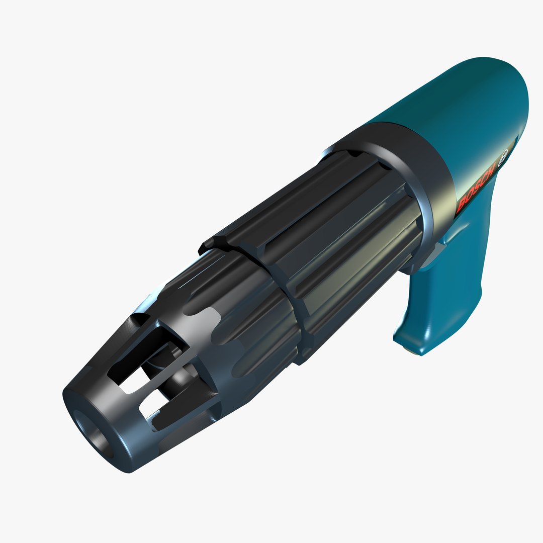 Pneumatic Drill Driver 3d Obj