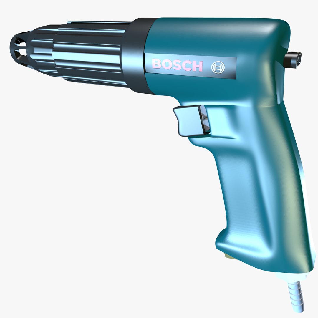 Pneumatic Drill Driver 3d Obj