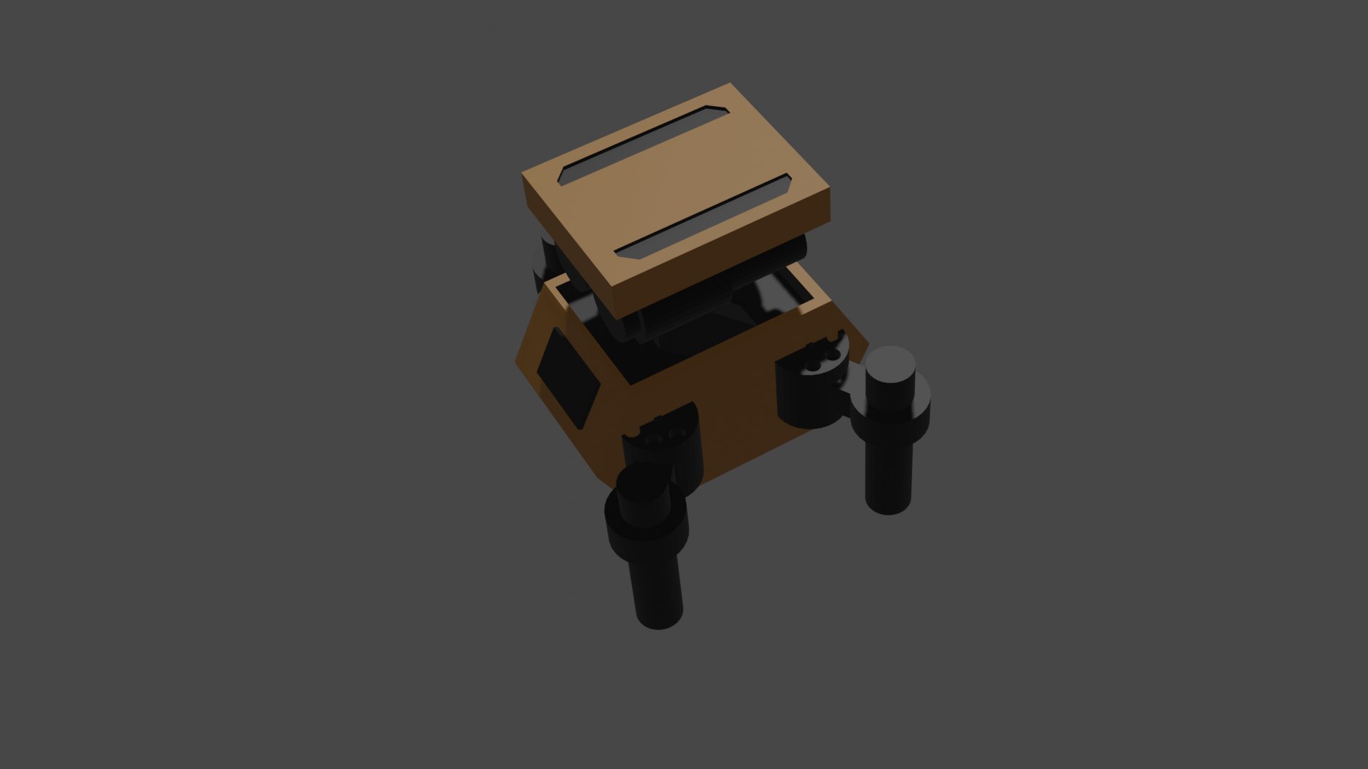 3D Low Poly Sci-Fi Bot - TurboSquid 1752975