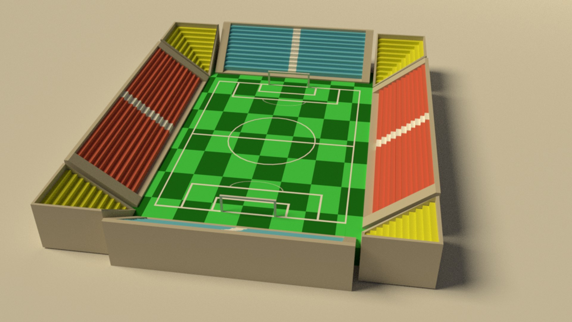 Stadium Low-poly 3D Model - TurboSquid 1453145
