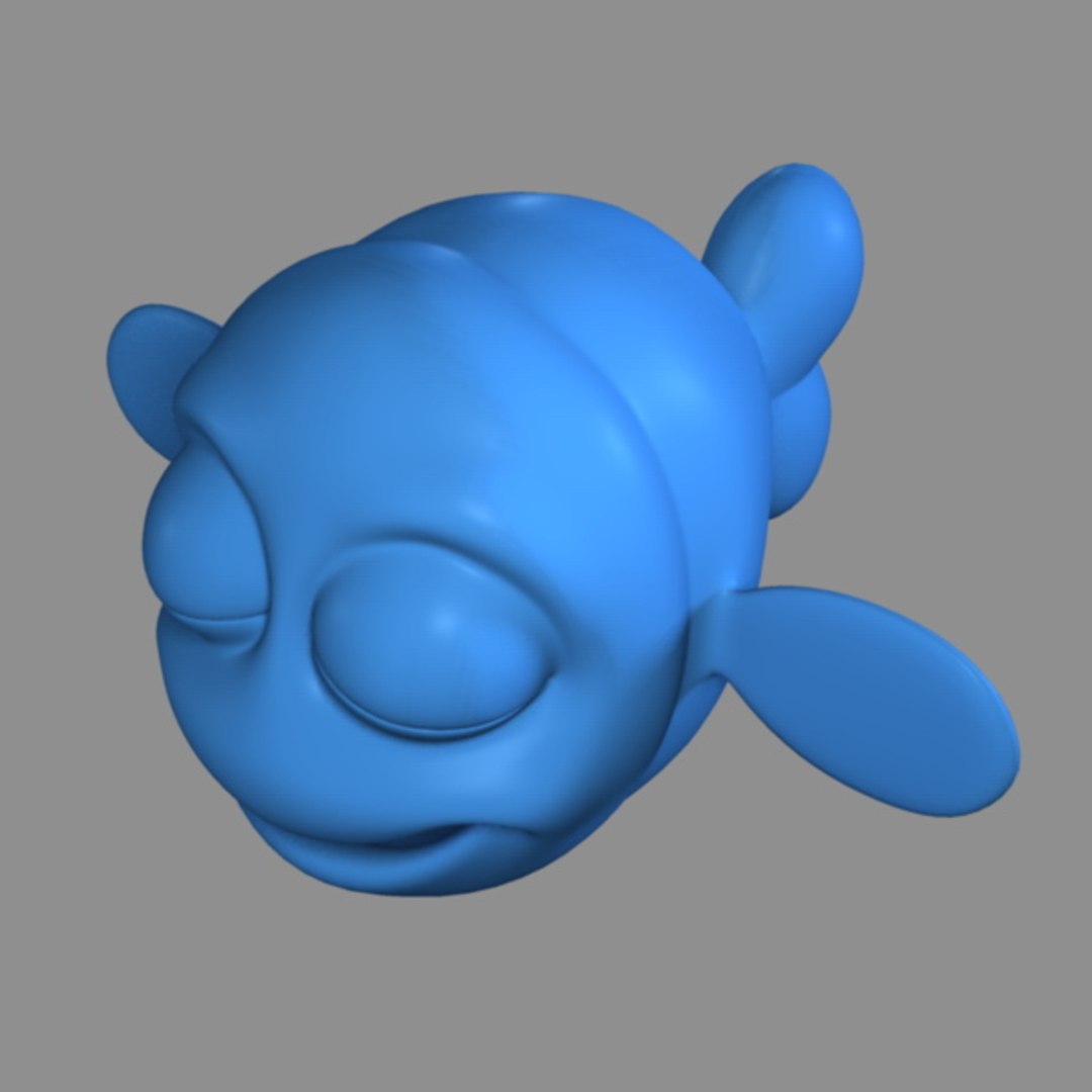 3d Cartoon Fish No:2 Model