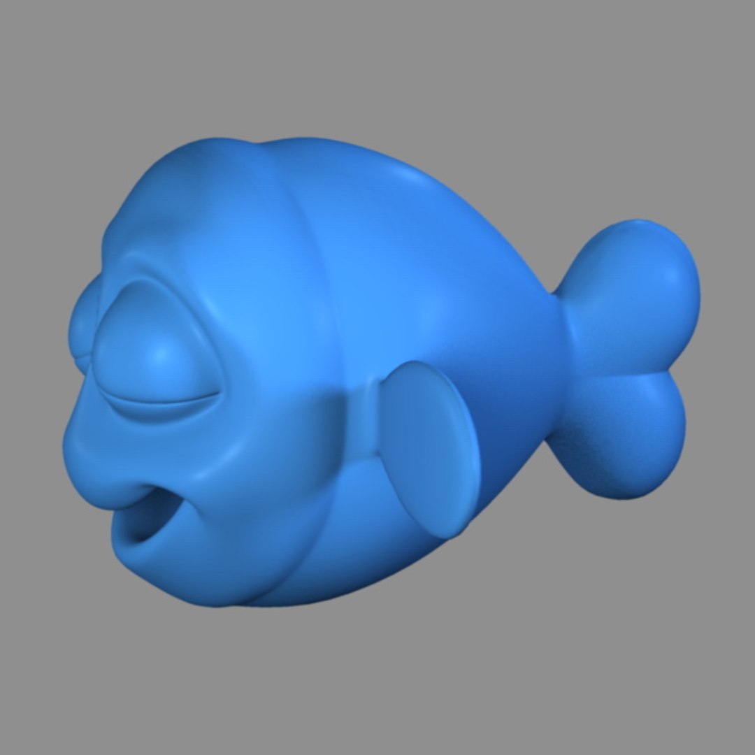 3d Cartoon Fish No:2 Model